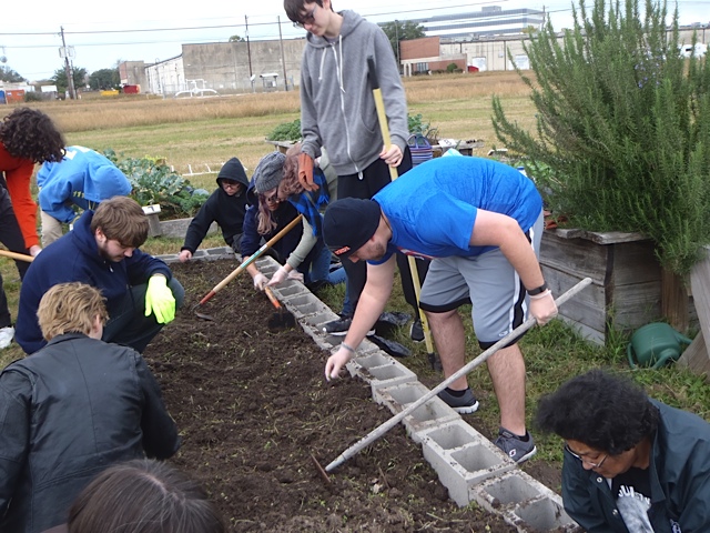 Youth Rally Work Project Big Success | BAUUC Community Garden