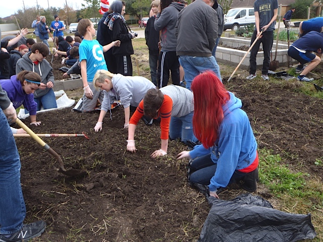 Youth Rally Work Project Big Success | BAUUC Community Garden
